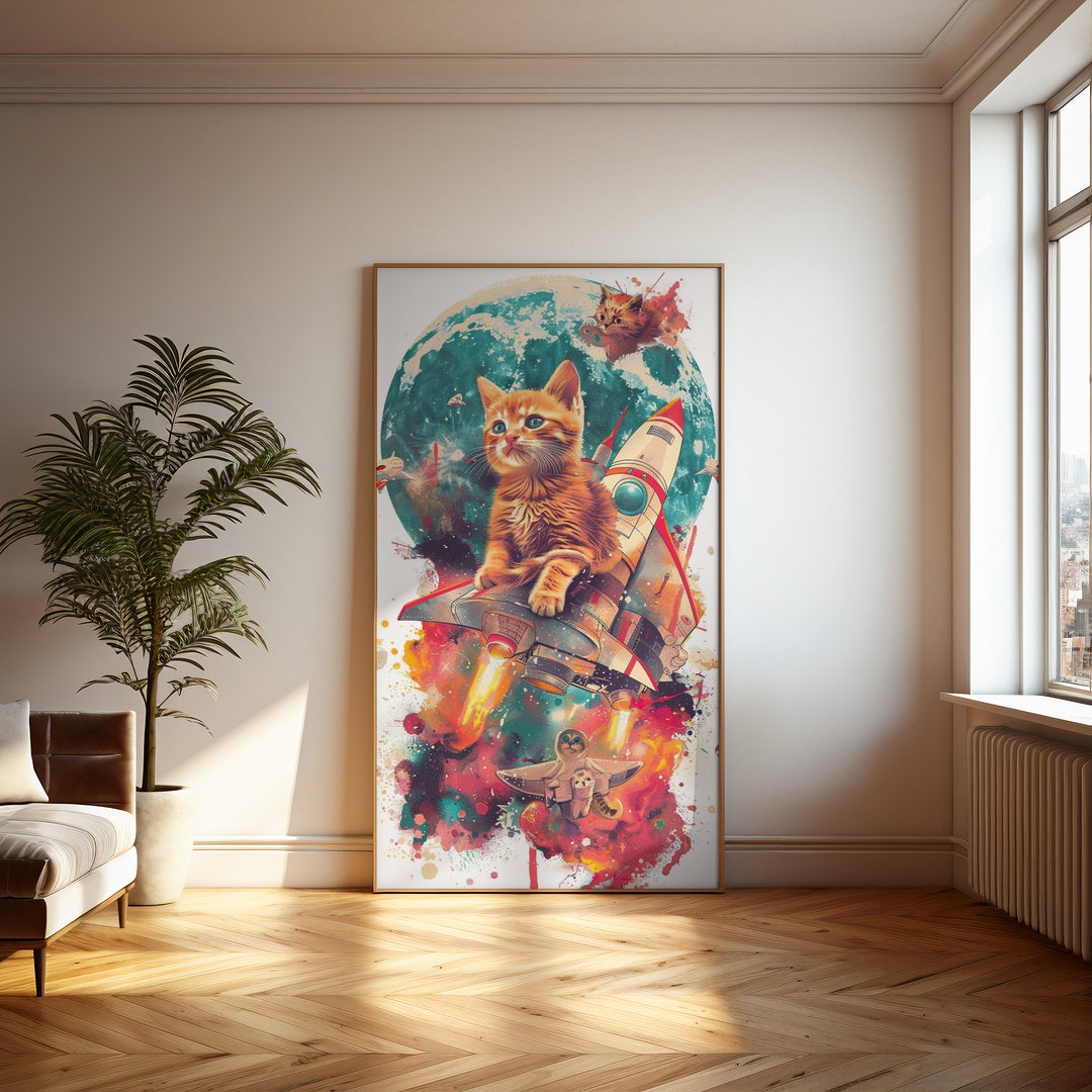 Cosmic Kittens | Astronaut Cats in Space | Whimsical Animal Art ...