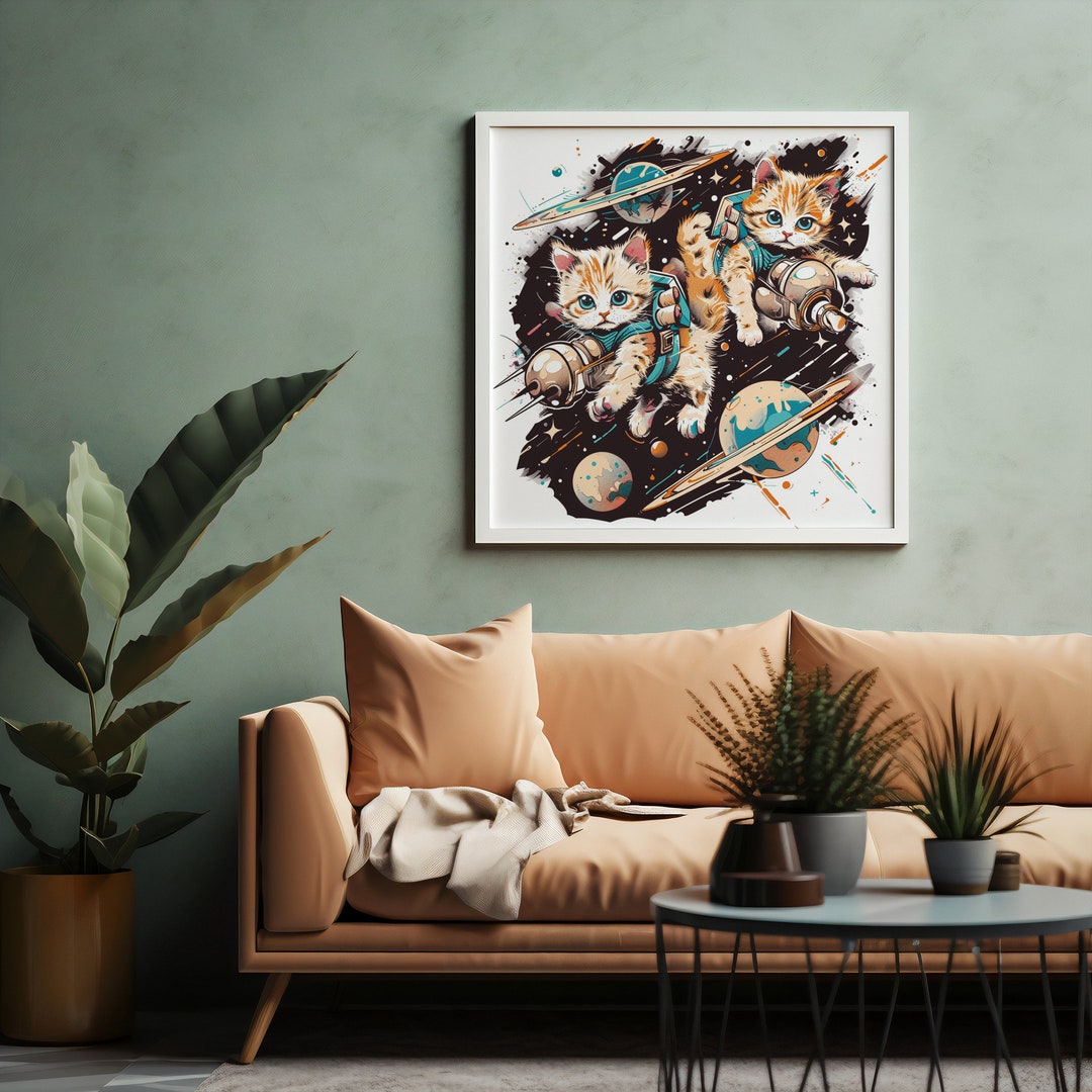 Cosmic Kittens in Space | Whimsical Cat Astronauts | Galactic Adventure ...