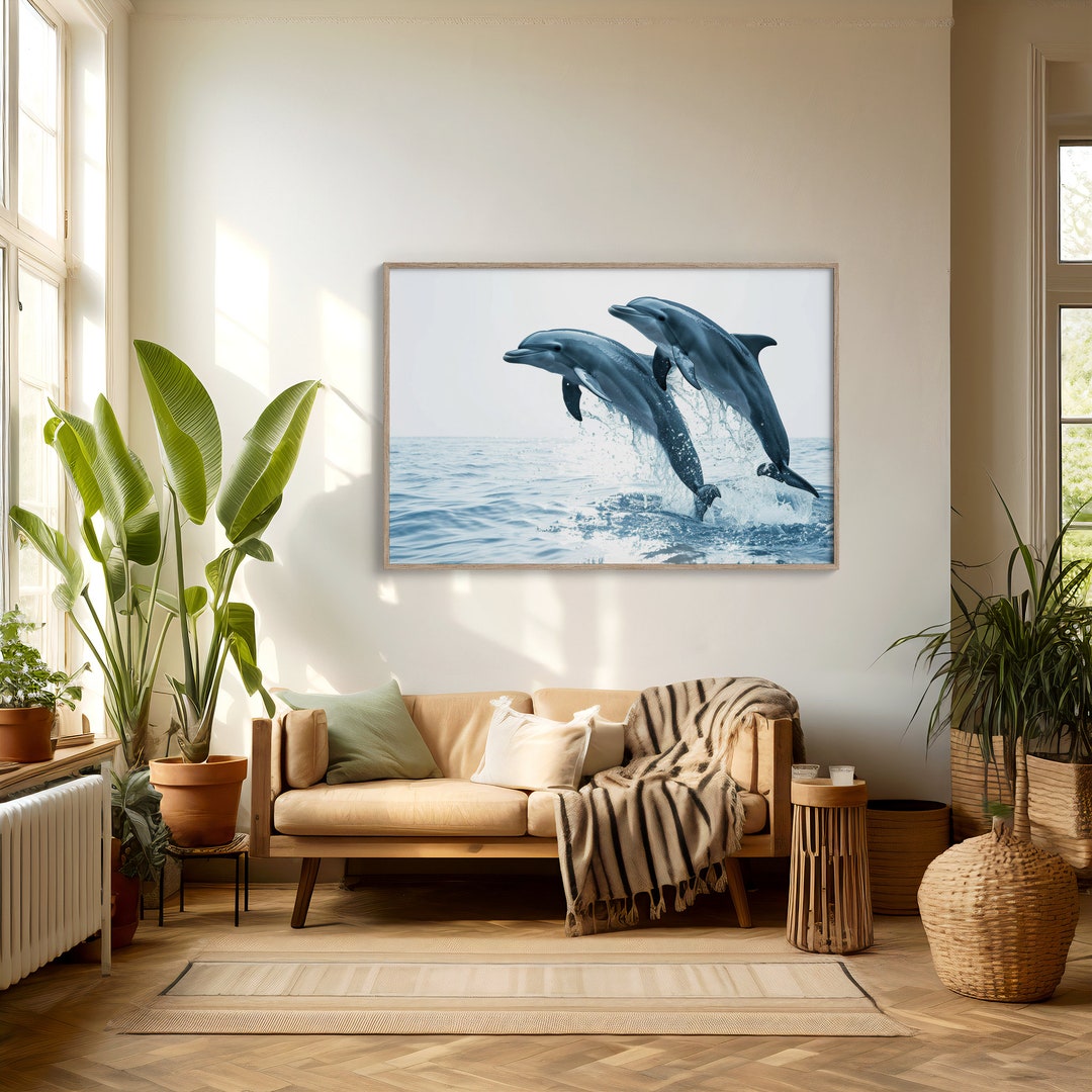 Oceanic Dance | Leaping Dolphins Photo | Marine Wildlife Artwork ...