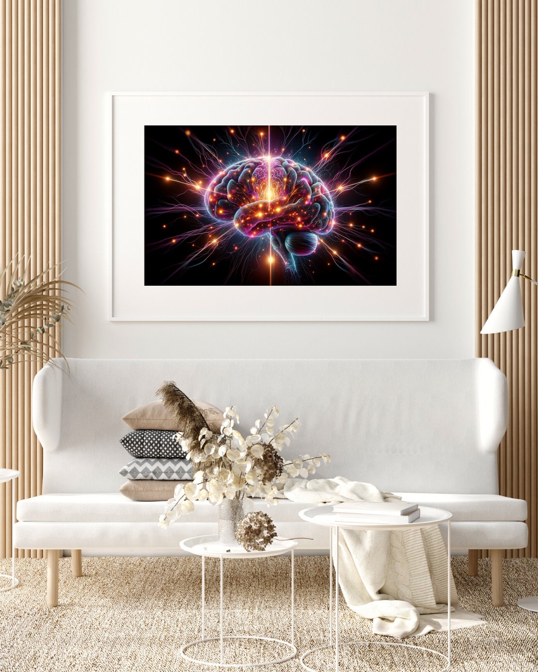 Neurodiversity Brain Art Electric Synapse Wallpaper Vibrant Mind ...