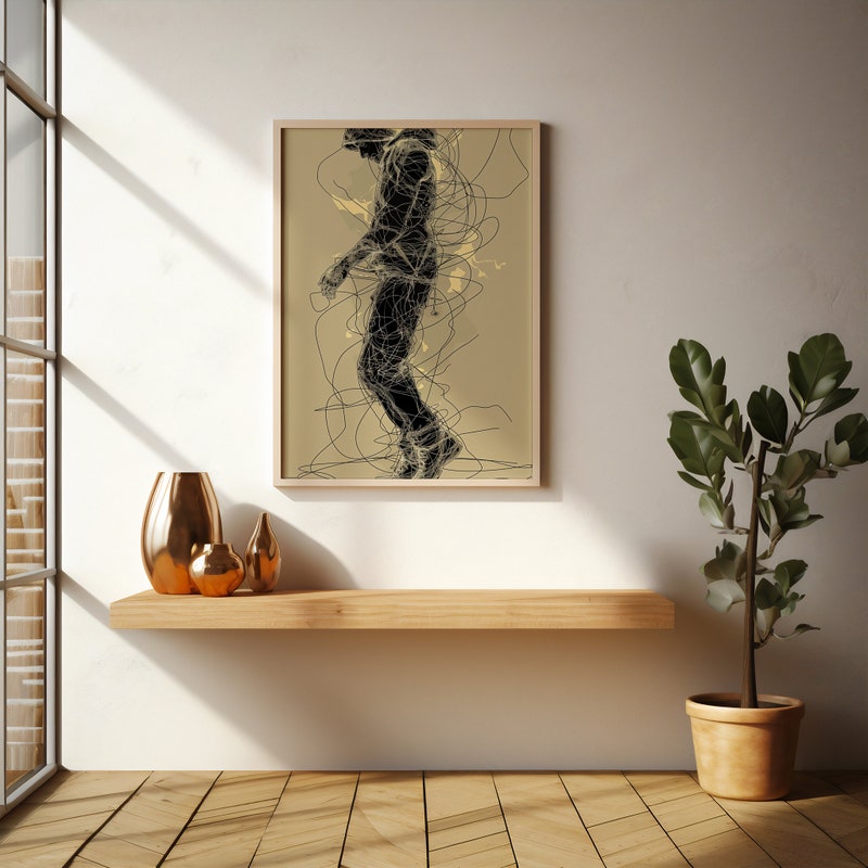 Abstract Figure Art - Etsy