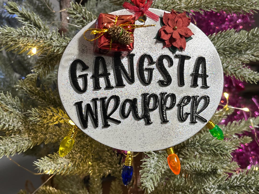 Gansta Wrapper LARGER Than Life Big Bling Ornament - Etsy