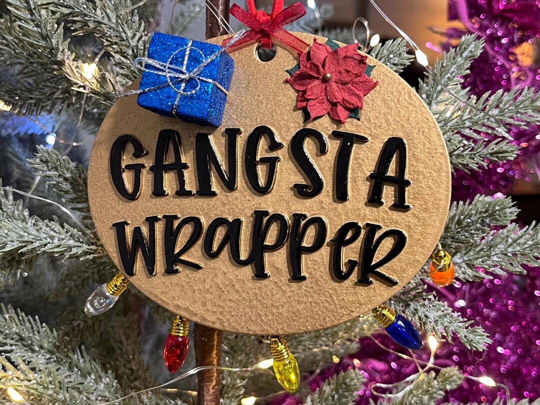 Gansta Wrapper LARGER Than Life Big Bling Ornament - Etsy