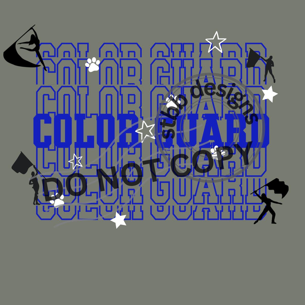 Color Guard Colorguard Blue and White Logo Design Png Downloadable File ...