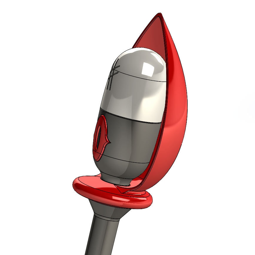 Alastor Staff Hazbin Hotel Cosplay the Radio Demon 3D Printed - Etsy