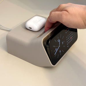 3D Printed iPhone Standby Dock: Magsafe, Airpods & Apple Watch Charging ...