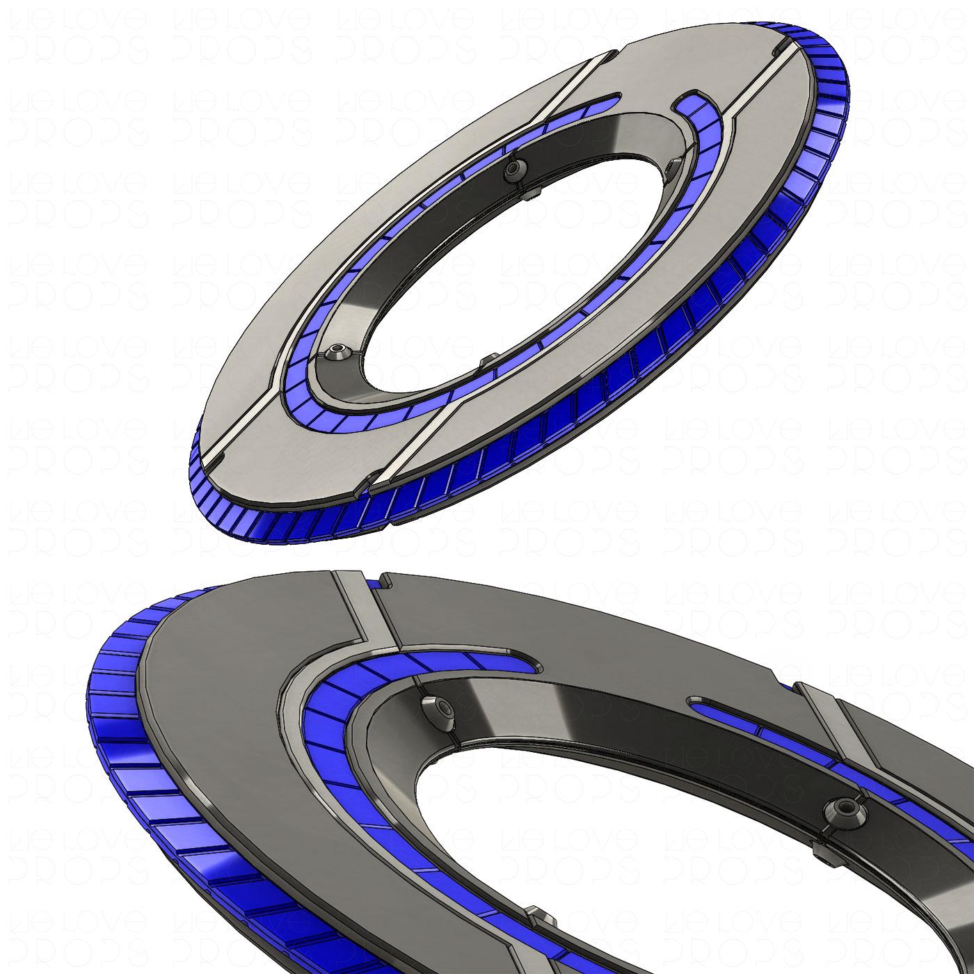 3D Printed Tron Identity Disc With Magnetic Mount & Desk Stand (tron ...