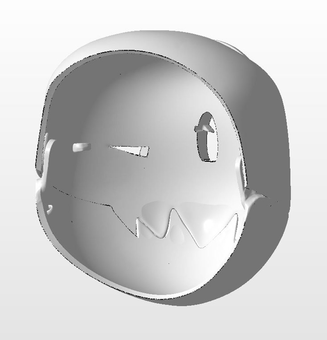 Niffty Mask: Hazbin Hotel Cosplay, RAW 3D Printed Movable Jaw - Etsy