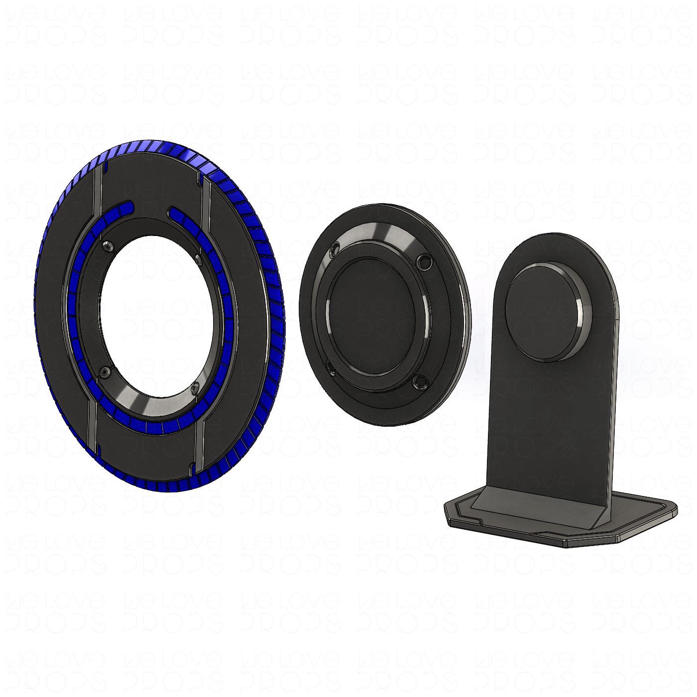 3D Printed Tron Identity Disc With Magnetic Mount & Desk Stand (tron ...