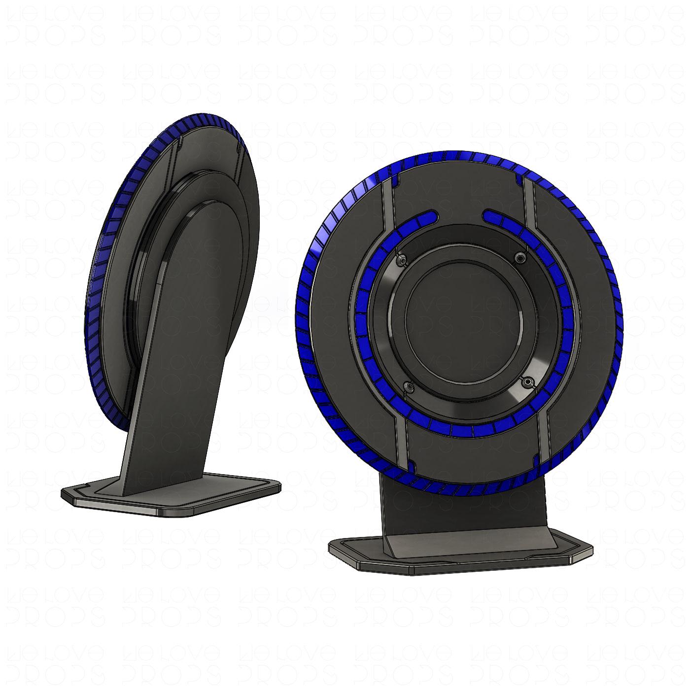 3D Printed Tron Identity Disc With Magnetic Mount & Desk Stand (tron ...
