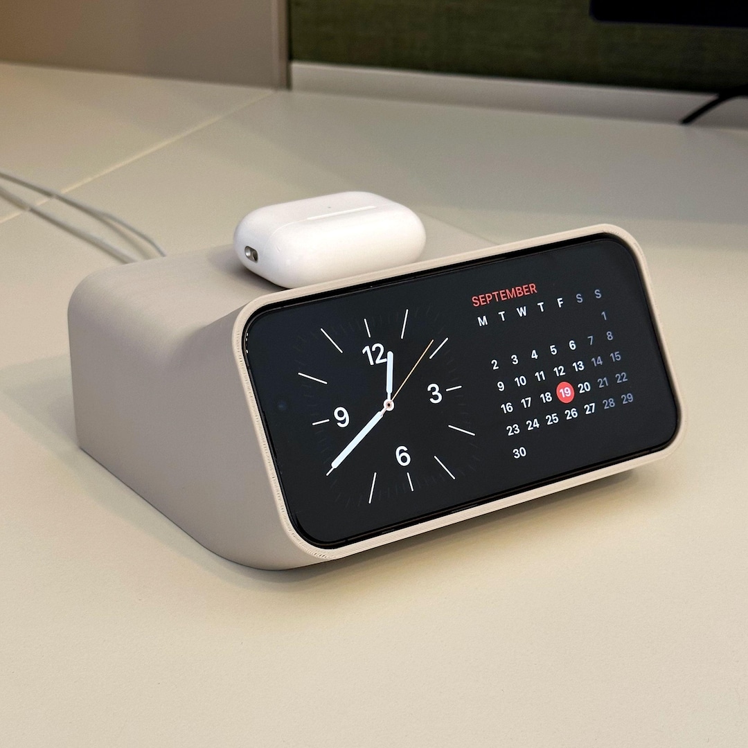 3D Printed iPhone Standby Dock: Magsafe, Airpods & Apple Watch Charging - Etsy