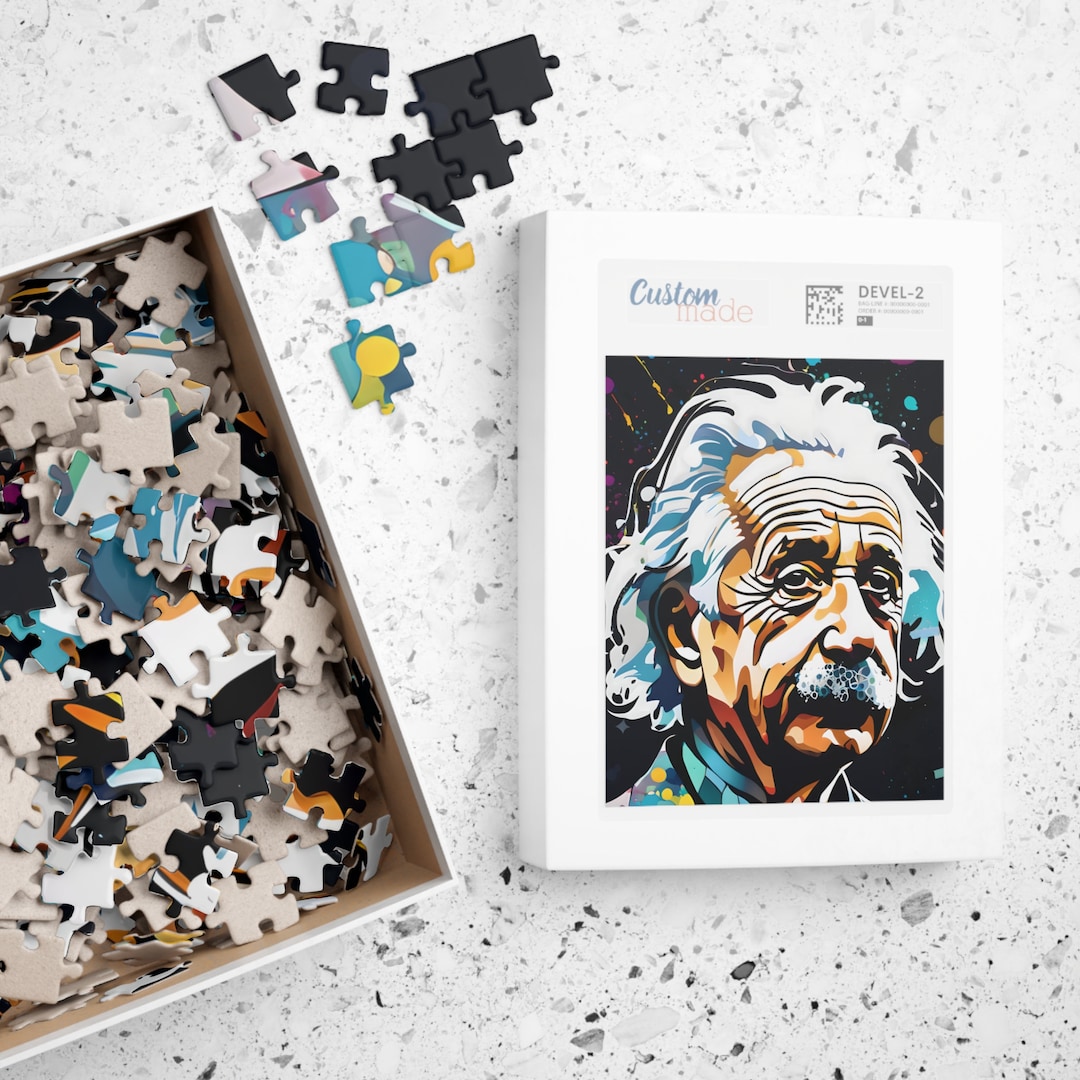 Custom-made Albert Einstein Puzzle 110 252 520 1014-piece - Etsy