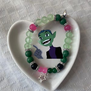 Matching Beastboy and Raven Bracelets for Friends, Family and Couples ...
