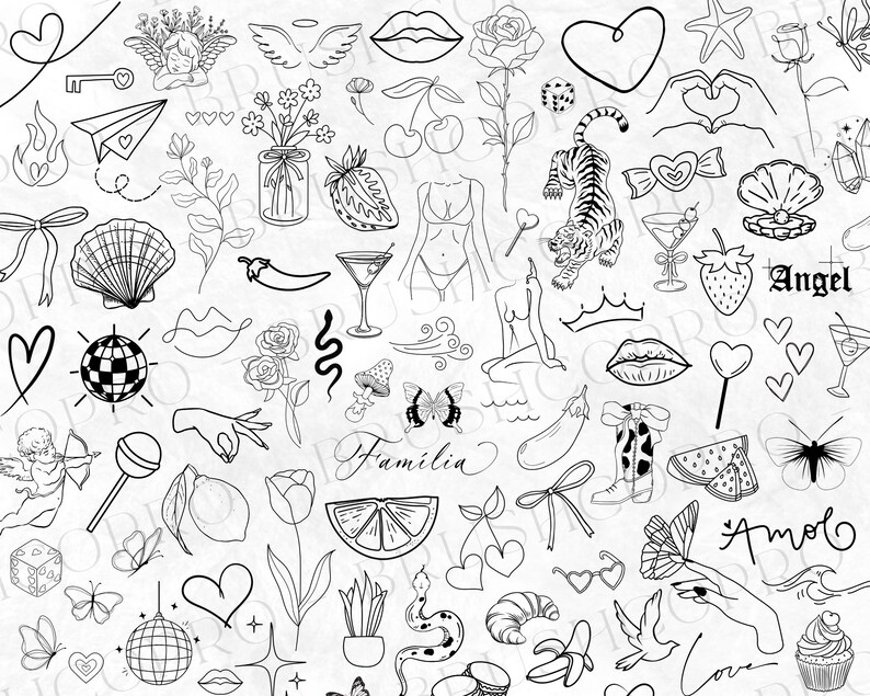 300+ Girly Patchwork Procreate Stamps, Procreate Brush Set, Flower ...