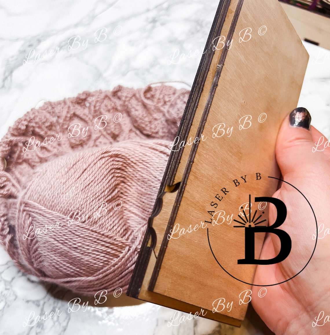 Crochet Tool Box With Integrated Gauge Adjustable Counter & Measurer ...