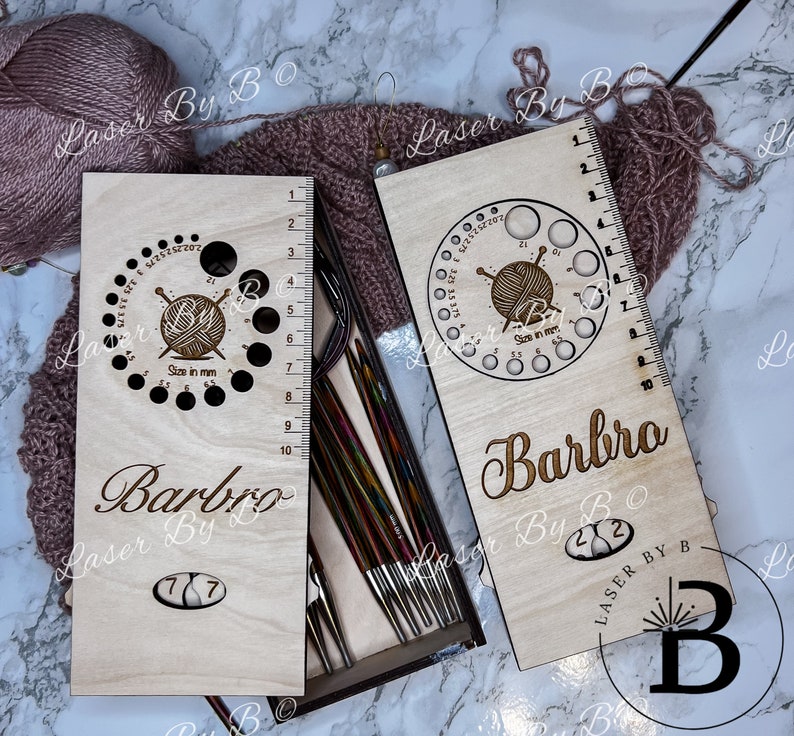 Knitting Toolbox SVG File | Needle Gauge and Stitch Counter (digital ...