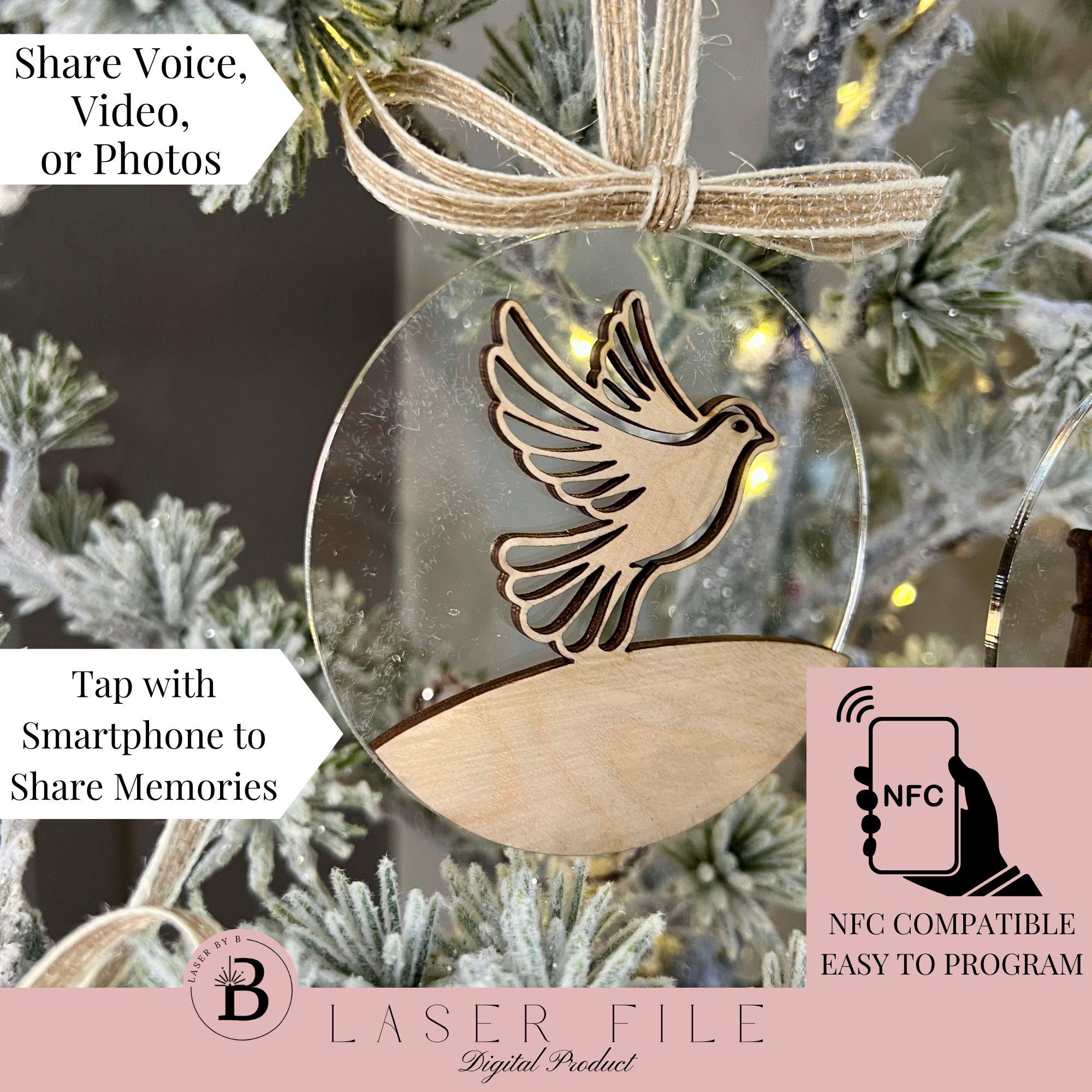 Dove Memorial Keepsake Ornament – Personalize With Voice, Video, or ...
