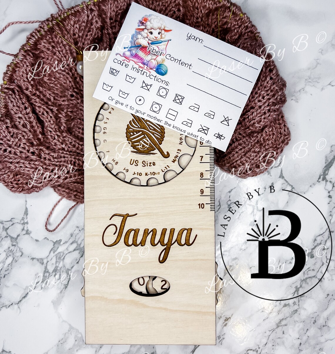 Crochet Tool Box With Integrated Gauge | Adjustable Counter & Measurer ...