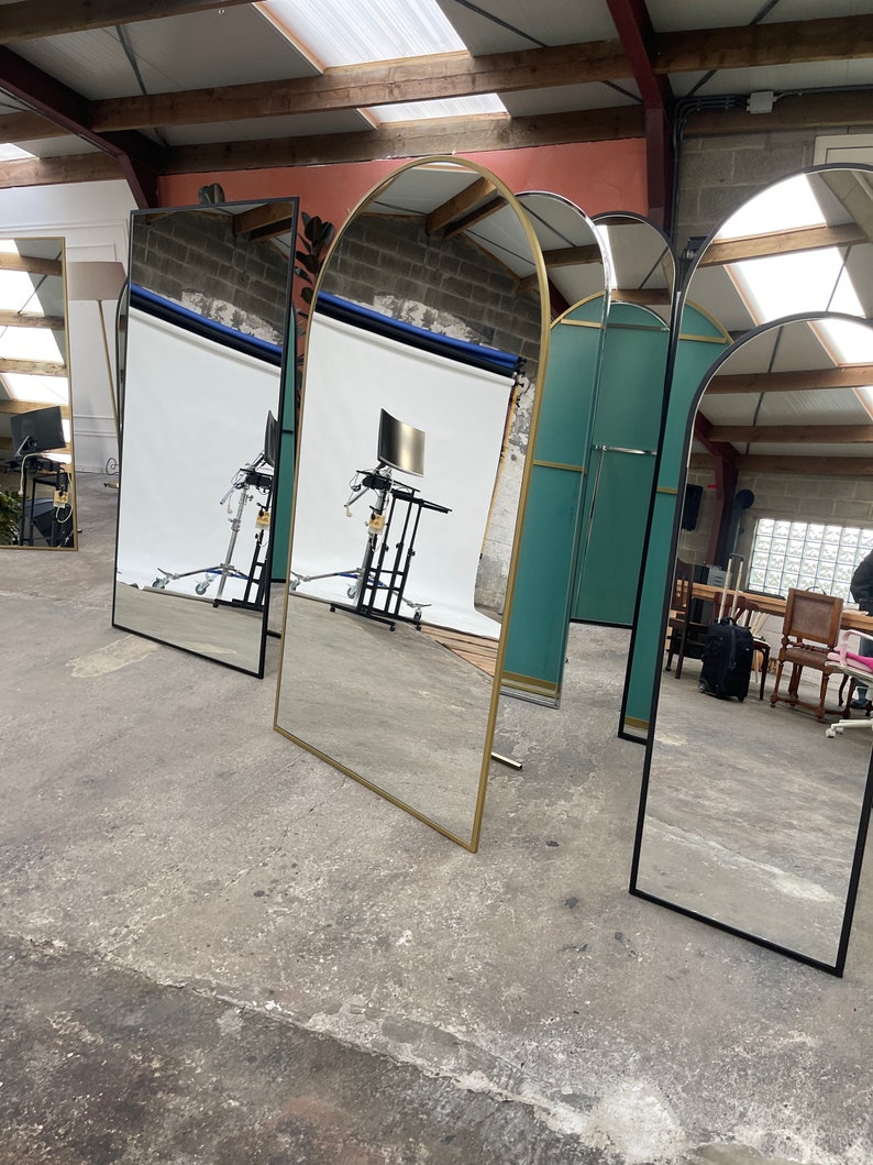 Mirror 180cm H X 70cm W Standing Model Black Rectangular - Etsy