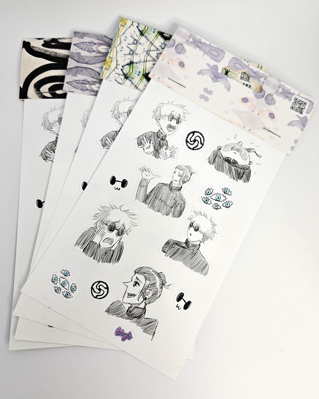 Teen Satosugu Sketchy Sticker Sheet - Etsy