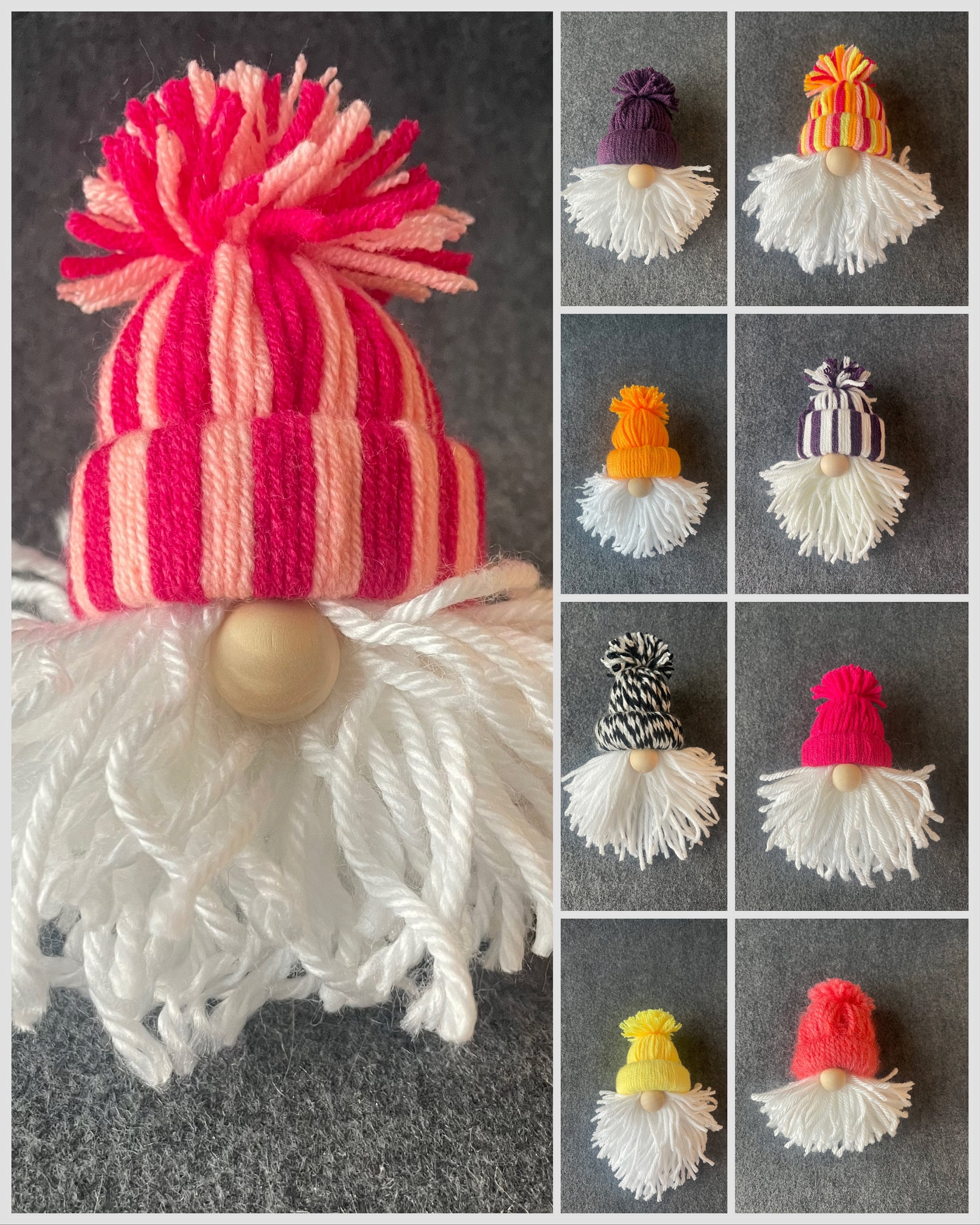 Handmade Yarn Gnomes - Etsy