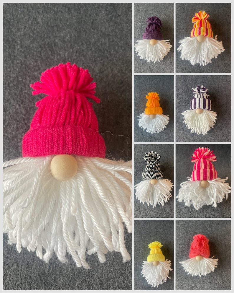 Handmade Yarn Gnomes - Etsy
