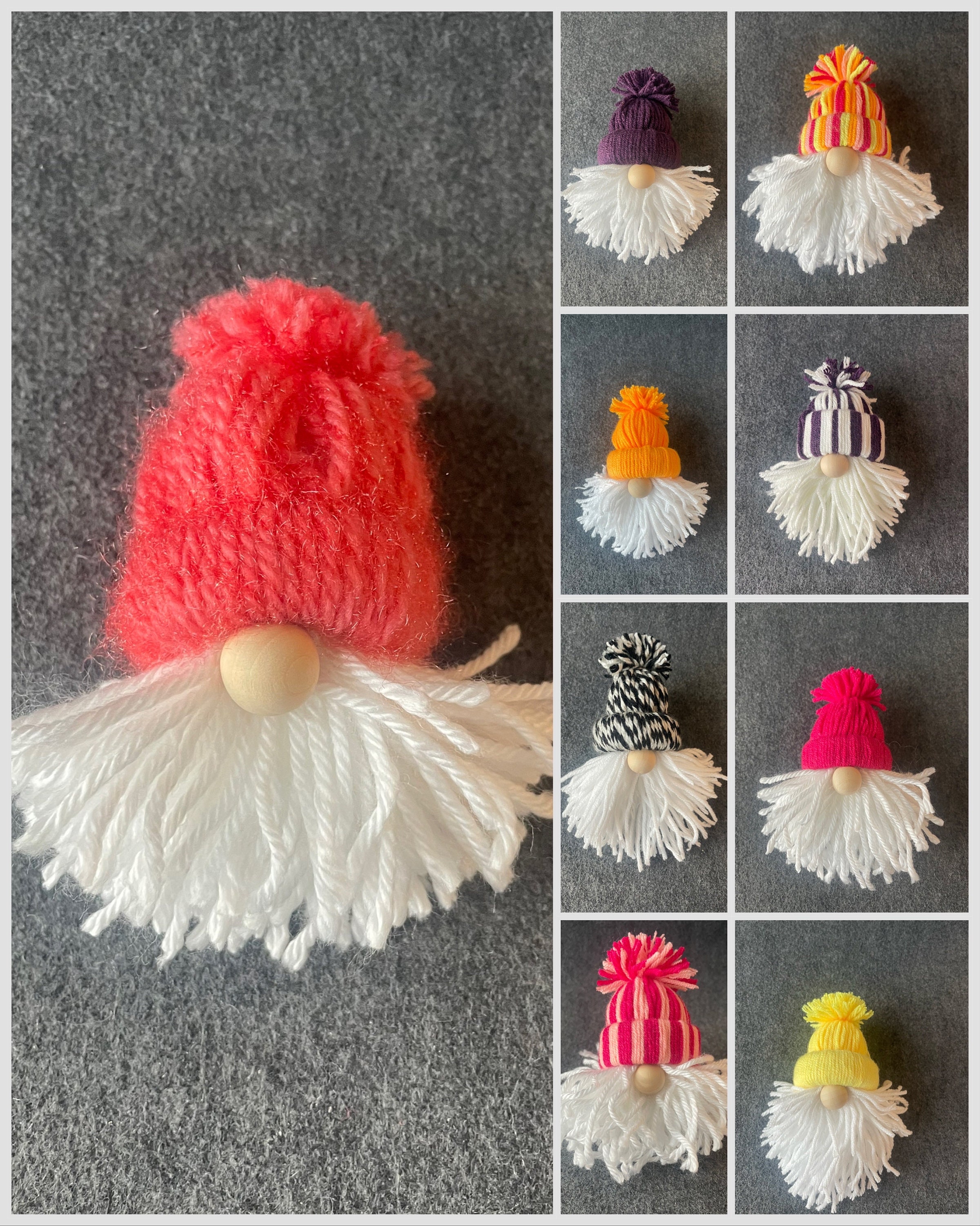 Handmade Yarn Gnomes - Etsy