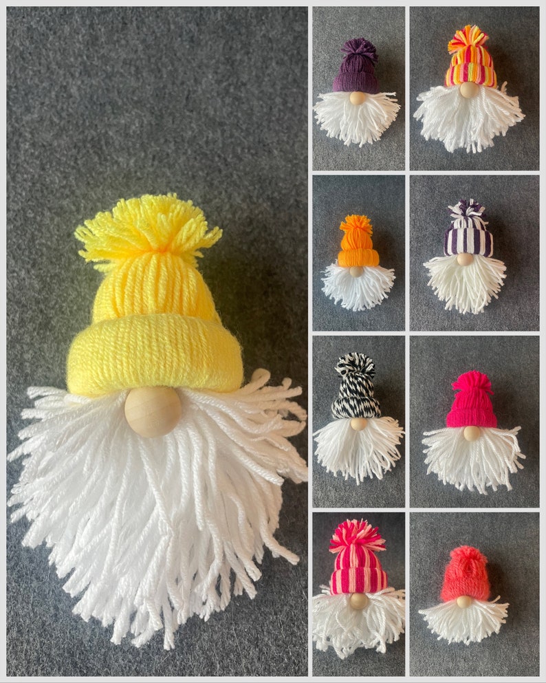 Handmade Yarn Gnomes - Etsy