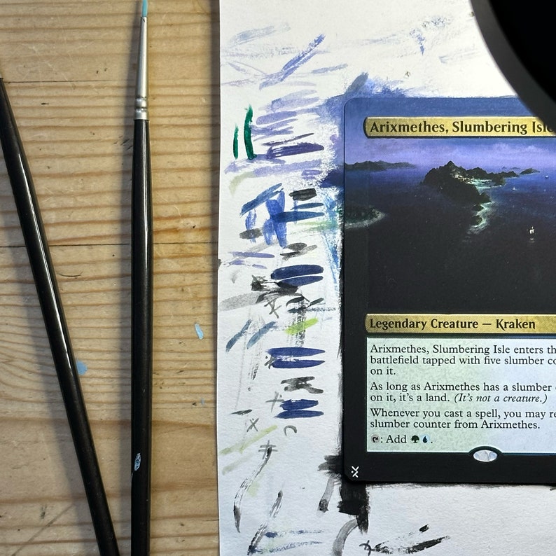 Arixmethes Slumbering Isle Altered Magic the Gathering Card - Etsy