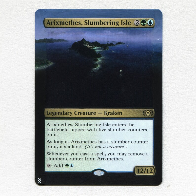 Arixmethes Slumbering Isle Altered Magic the Gathering Card - Etsy