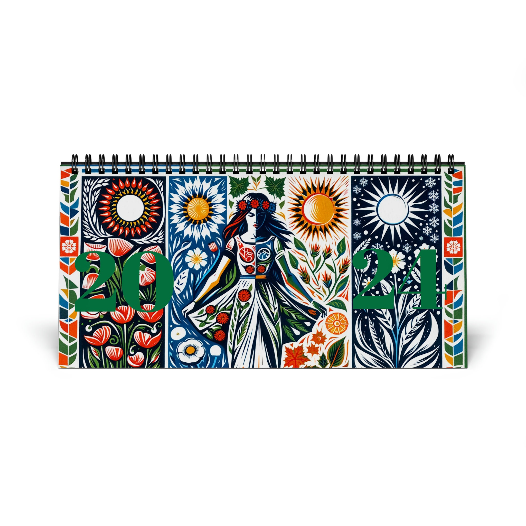 Women's Season Calendar 2024 | linograph modern art - Calendars for ...