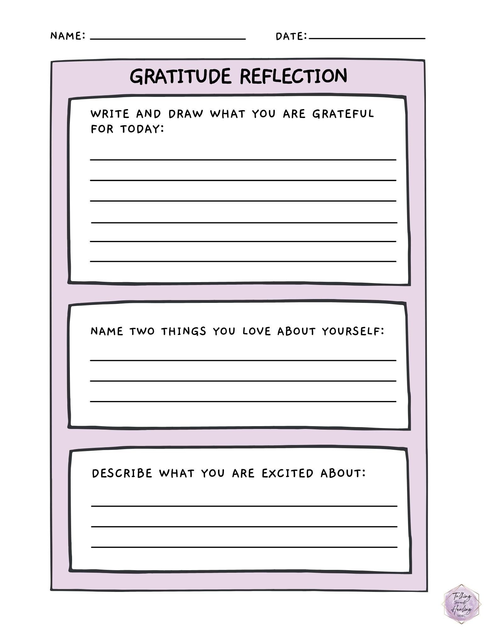 Gratitude Reflection - Etsy