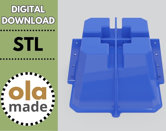 Mold for Casting of Deck Blocks Made of Concrete, 3D Print File ...