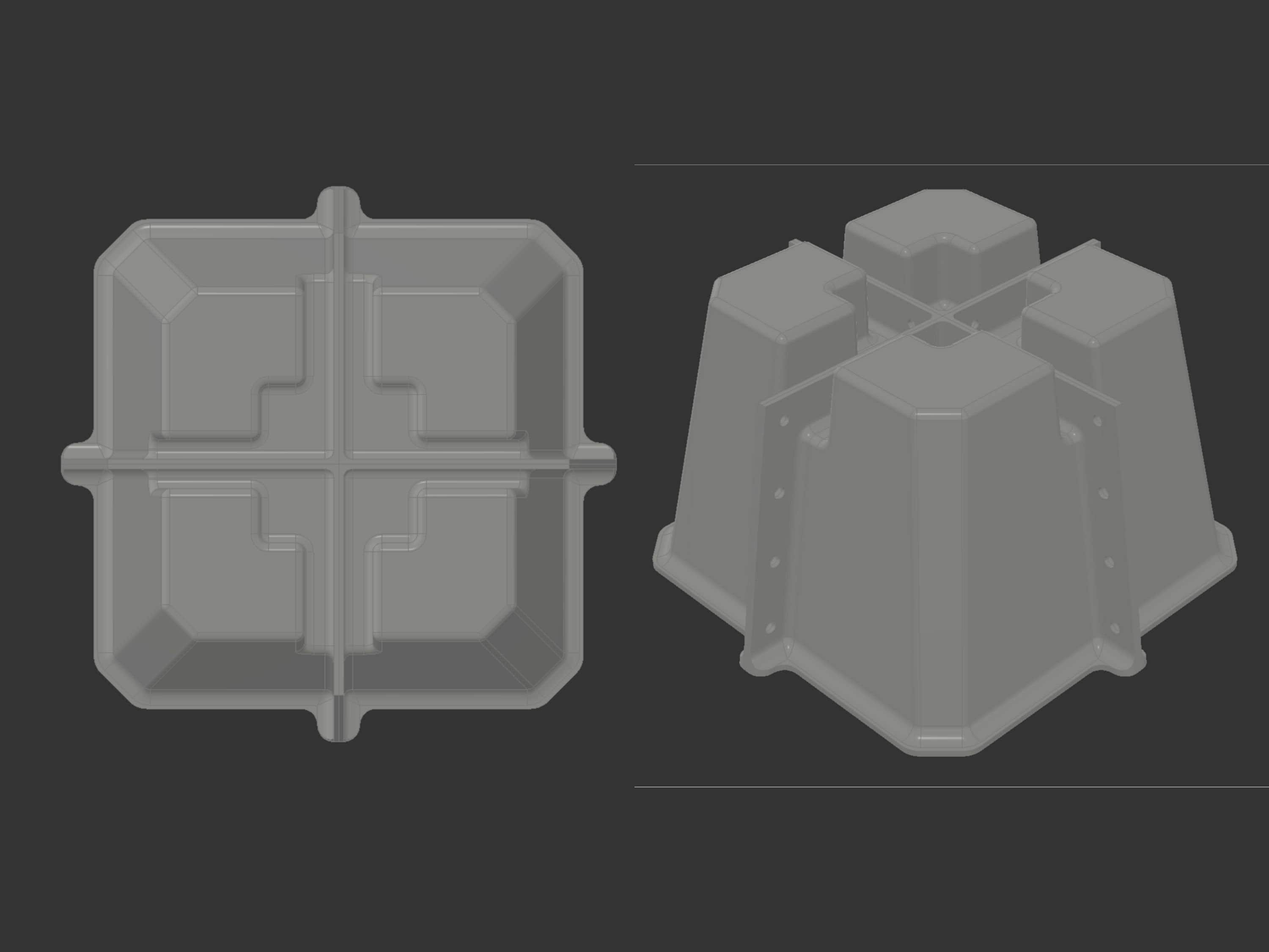 Mold for Casting of Deck Blocks Made of Concrete, 3D Print File ...