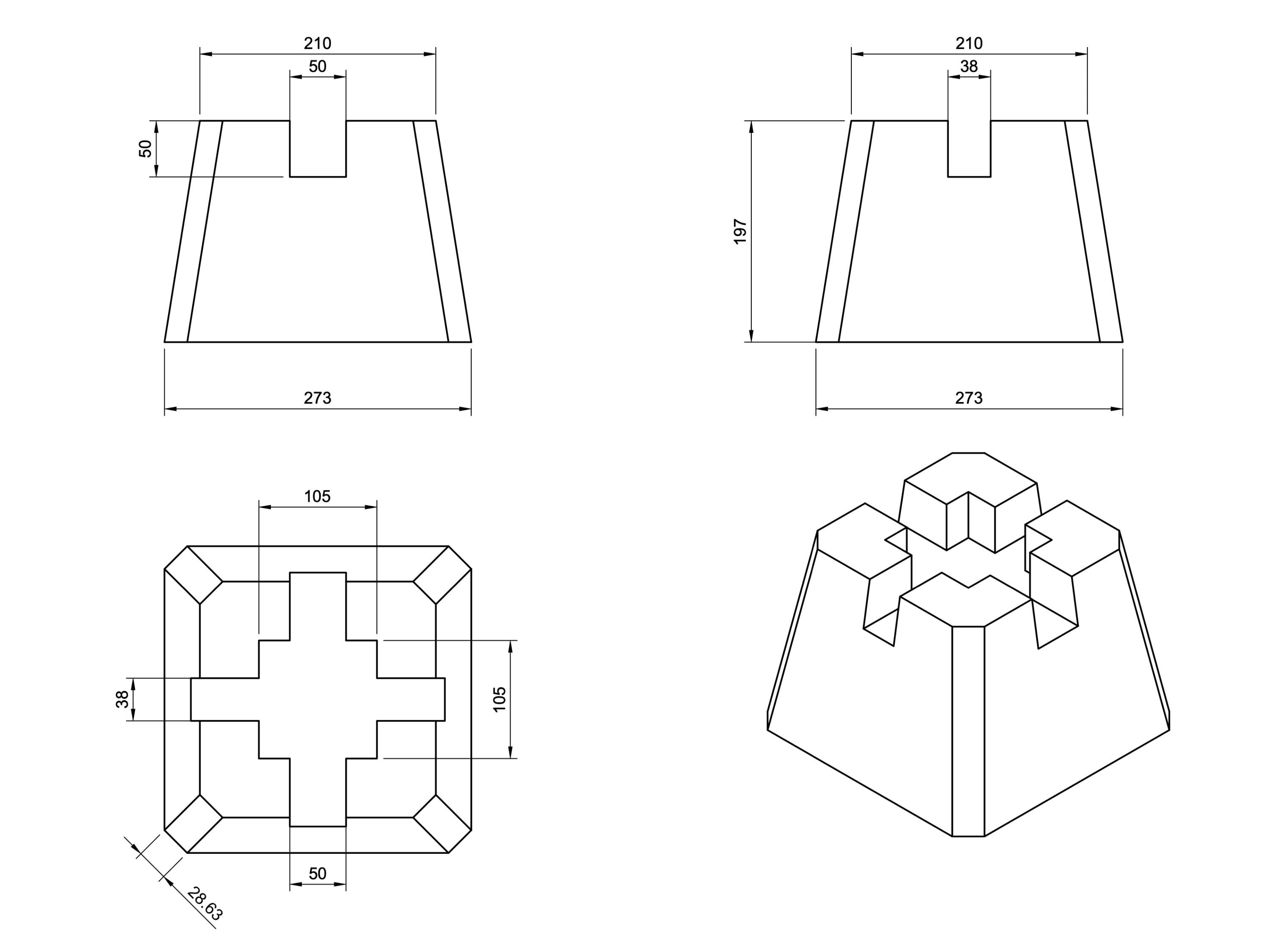 Mold for Casting of Deck Blocks Made of Concrete, 3D Print File ...