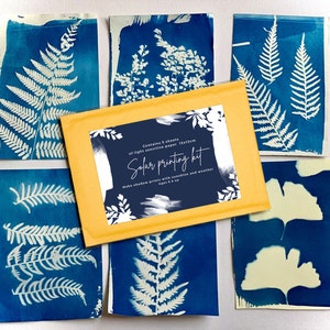 Cyanotype Solar Sun Print Kit Paper, 5x A5 Sizes - Etsy