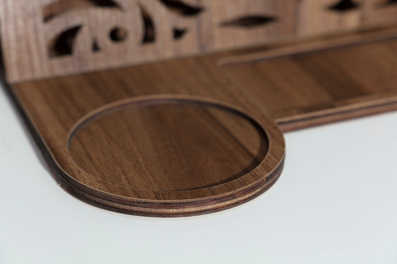 Rustic Book Valet SVG Laser Cut File Nightstand Organizer, Book Rest ...