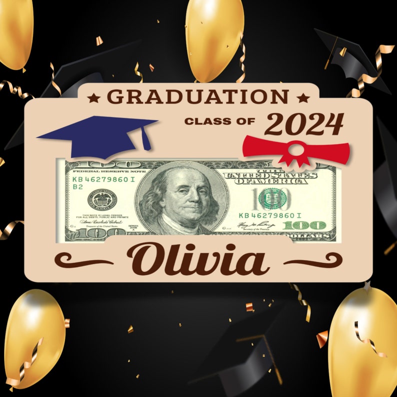 Graduation Money Holder SVG, Class of 2024, High School Graduation, Laser SVG File, Font ...