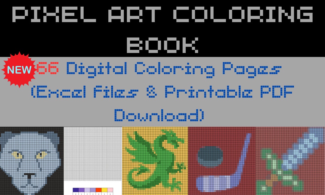 Mystery Mosaics Colors: Color by Number | Pixel Art Coloring Book | 66 ...