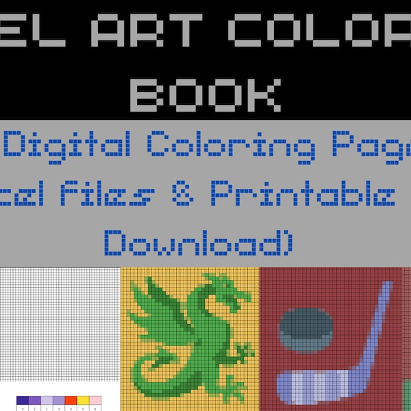 Pixel Art by Number - Etsy