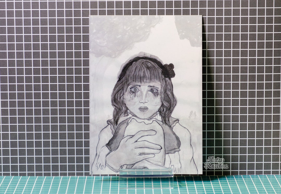 Scary Jane Doe Gothic Portrait Print - Etsy