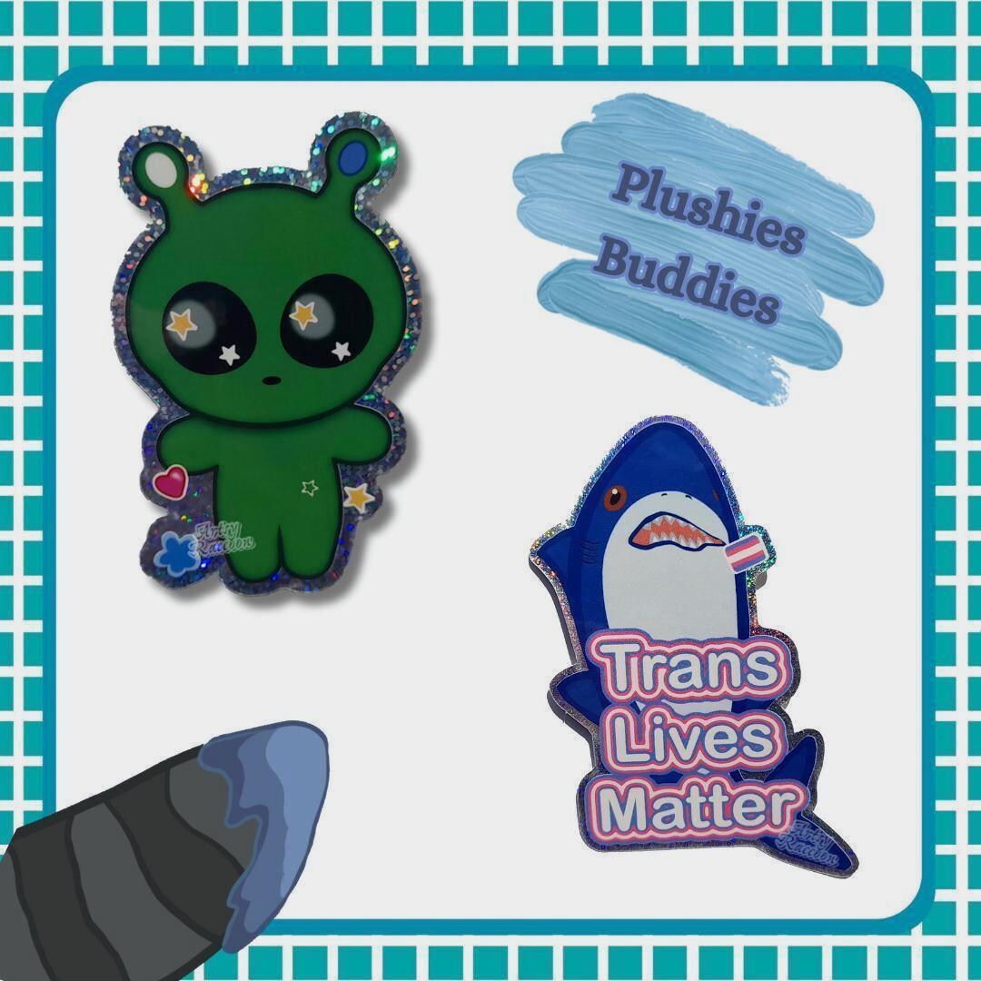 Plushie Buddies Stickers - Etsy