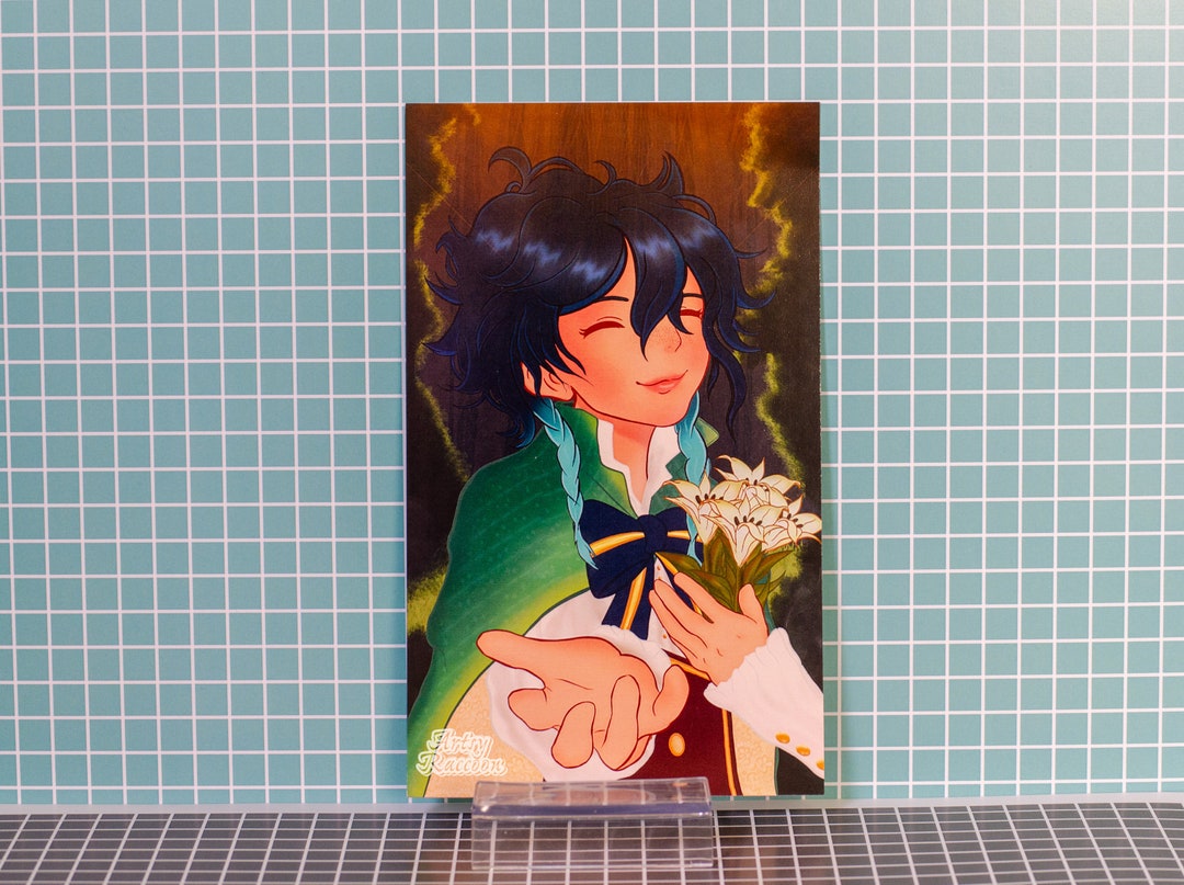 Genshin Impact Venti With Cecillas/flowers Print - Etsy