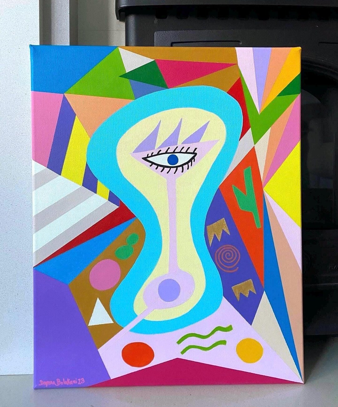 Original Abstract Acrylic Painting on Canvas | the Painting is Called ...