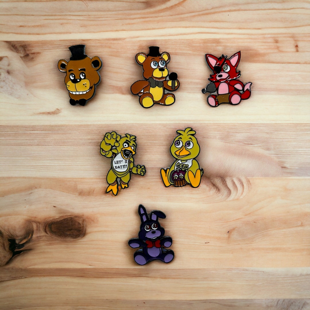 Five Nights at Freddy's Enamel Pin, Freddy Fazbear,bonnie,foxy,freddy ...