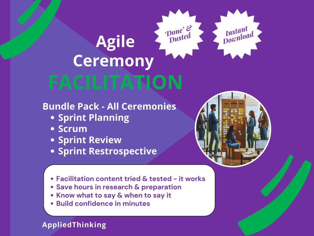 Agile Ceremony Facilitation Pack Structure Speaker Notes Roles ...