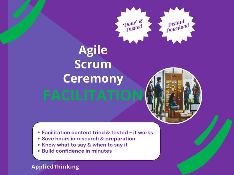 Agile Scrum Facilitation Scrum Speaker Notes Scrum Agenda Scrum Roles ...