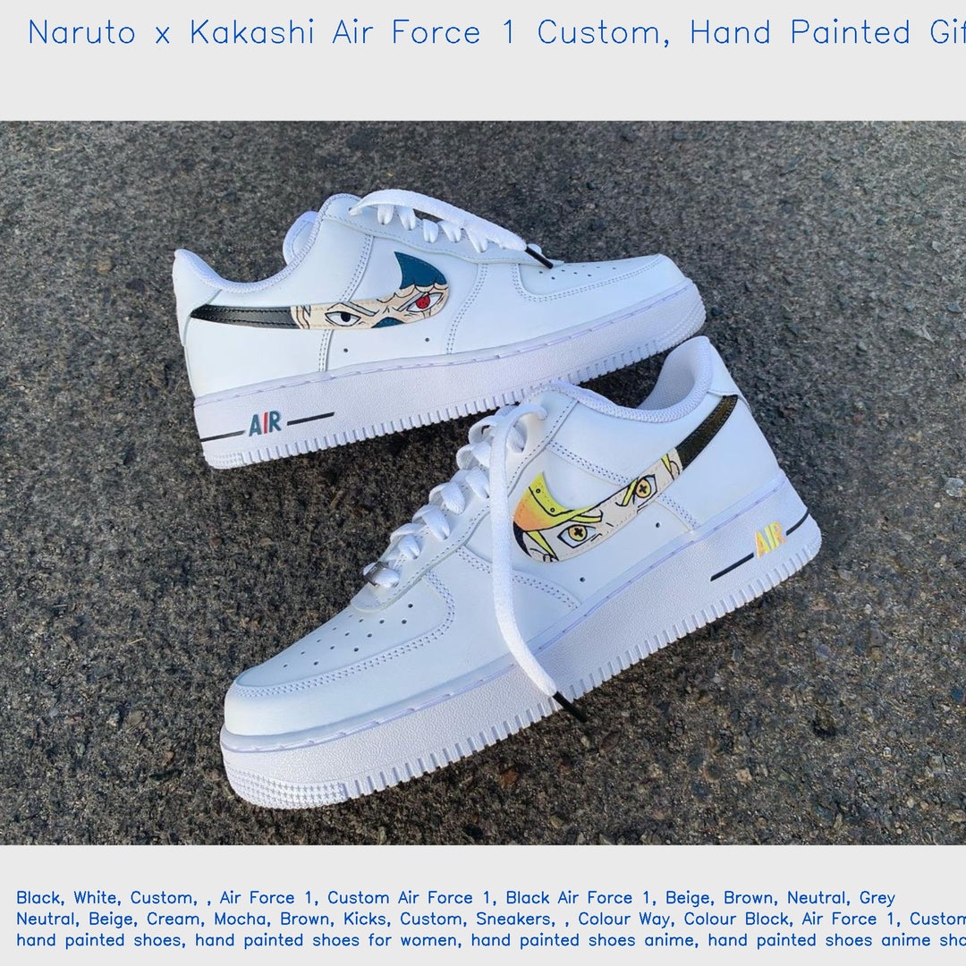 Naruto X Kakashi Air Force 1 Custom Hand Painted Gift Af1 Sneakersbuy ...
