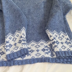 Vintage Nomadic Traders Mockneck Pullover Sweater Geometric Snowflakes ...