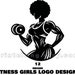 Fitness Girl SVG & PNG Bundle | 12 Logo Style Designs | African ...